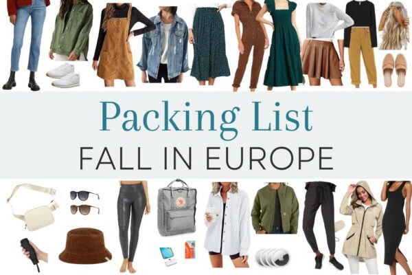 Europe Packing List: What to Pack for Fall in Europe